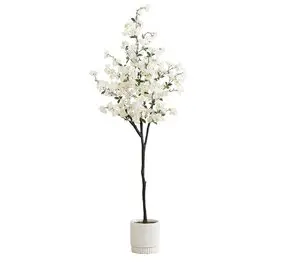 NEARLY NATURAL 6-ft Cherry Blossom Tree With Pl Anter - One-color