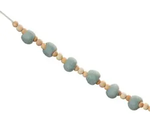 MELROSE Wood Beaded String Garland - One-color
