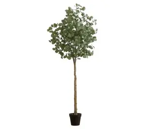 NEARLY NATURAL 7-ft Artificial Eucalyptus Tree - One-color