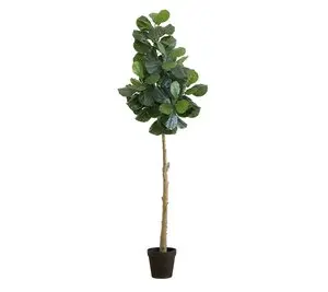 NEARLY NATURAL 8-ft Artificial Fiddle Leaf Fig Ree - One-color