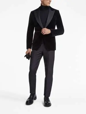 Zegna Single-breasted Velour Blazer