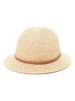 Helen Kaminski Woven Raffia Cloche Hat