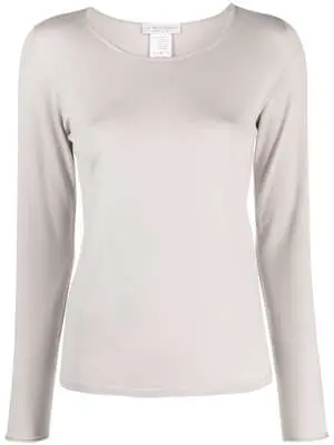 LE TRICOT PERUGIA Crew-neck Wool Sweater - Grey