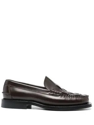 Hereu Nombela Woven Leather Loafers - Brown