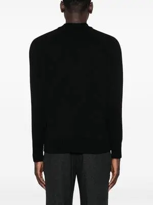 ZANONE Mock-neck Fine-knit Jumper - Black