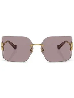 Miu Miu Oversized Frameless Sunglasses - Gold