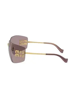 Miu Miu Oversized Frameless Sunglasses - Gold