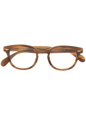 Oliver Spencer Sheldrake Eyeglasses - Brown