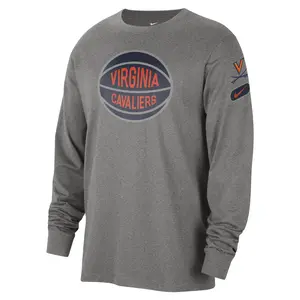 Nike Virginia Fast Break College Long-sleeve T-shirt Grey