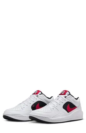 JORDAN Jordan Stadium 90 Sneaker White/ Gym Red/ Black