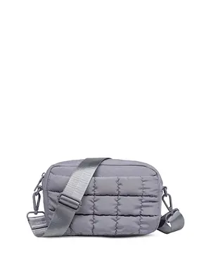 SOL AND SELENE Quilted Nylon Crossbody Bag