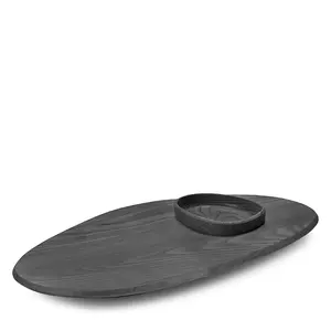 SERAX X Kelly Wearstler Dune Tray With Bowl, Medium - Black