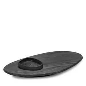 SERAX X Kelly Wearstler Dune Tray With Bowl, Medium - Black