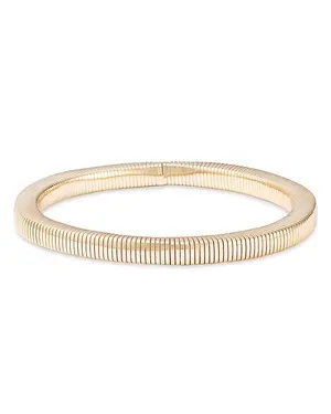 Aqua Snake Chain Stretch Bracelet - Gold