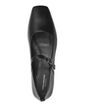 VAGABOND SHOEMAKERS Delia Ankle Strap Flats - Black