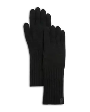 Vince Cashmere Knit Gloves - Black