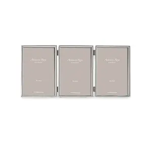 ADDISON ROSS 4 X 6 Triple Photo Frame - Silver
