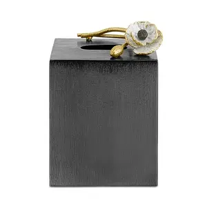 Michael Aram Anemone Tissue Box Holder - Black Nickel