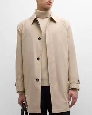 Brioni Brioni Classic Fit Car Coat - Beige