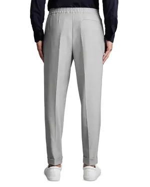 REISS Brighton Relaxed Pleated Trousers - Gray