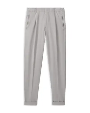 REISS Brighton Relaxed Pleated Trousers - Gray