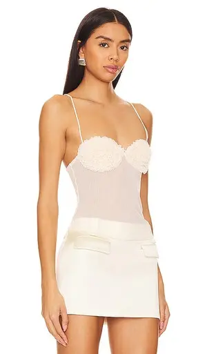 LOVERS AND FRIENDS Steph Sheer Top - Cream