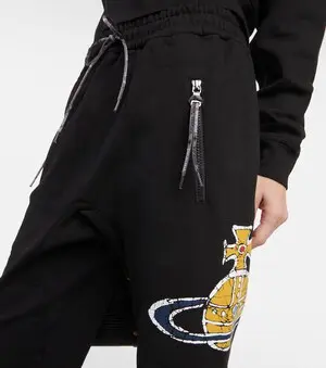 VIVIENNE WESTWOOD Orb Printed Cotton Jersey Sweatpants