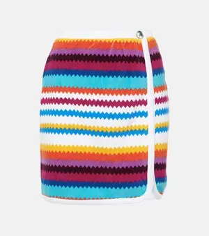 Missoni Striped Knitted Miniskirt - Multicoloured