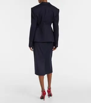 Stella McCartney Wool Blazer - Blue