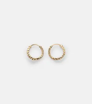 Sophie Bille Brahe Petit Courant Diamond Hoop Earrings - Gold