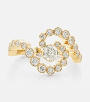 Sophie Bille Brahe Ocean De Ciel 18kt Ring With Diamonds - Gold