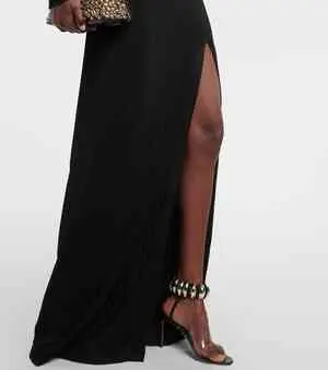 Galvan Cutout One-shoulder Gown