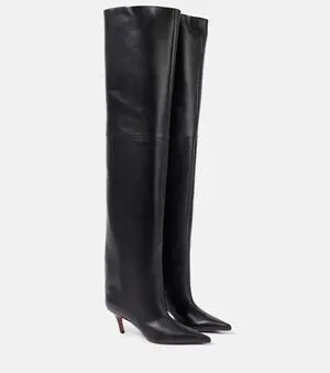 Amina Muaddi Logo Boots For Women
