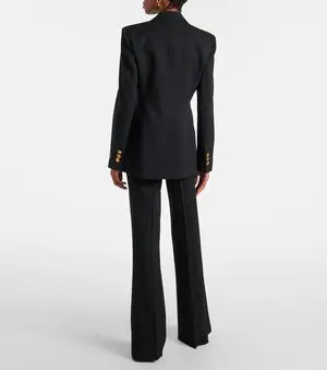 Versace Wool-blend Blazer - Black