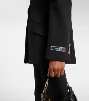 Versace Wool-blend Blazer - Black