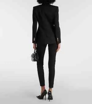 Versace Wool-blend Blazer - Black