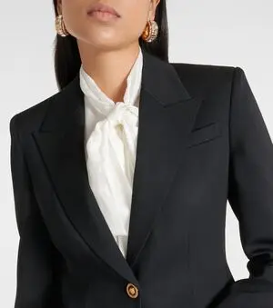 Versace Wool-blend Blazer - Black