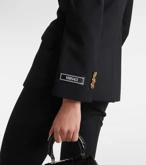 Versace Wool-blend Blazer - Black