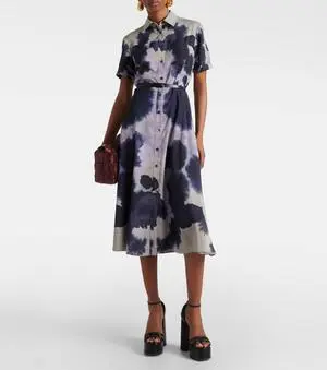 Altuzarra Kiera Printed Midi Shirt Dress - Multicoloured