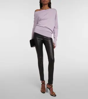 TOM FORD Off-shoulder Cashmere And Silk Sweater