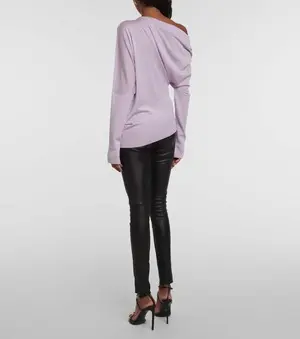 TOM FORD Off-shoulder Cashmere And Silk Sweater