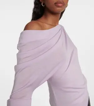 TOM FORD Off-shoulder Cashmere And Silk Sweater