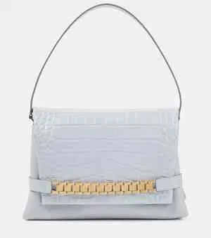 Victoria Beckham Croc-effect Leather Shoulder Bag