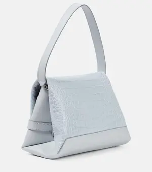 Victoria Beckham Croc-effect Leather Shoulder Bag