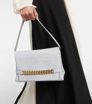 Victoria Beckham Croc-effect Leather Shoulder Bag
