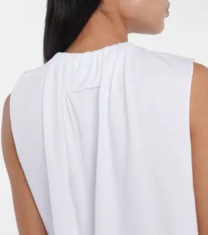 MAISON MARGIELA Ruffled Cotton Jersey Top