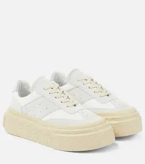 MAISON MARGIELA Suede Platform Sneakers - Blue