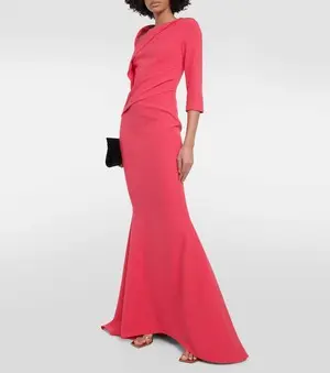 Safiyaa Pollina Crêpe Gown