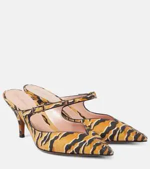 Zimmermann Aura Printed Mules - Multicoloured