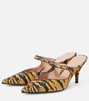 Zimmermann Aura Printed Mules - Multicoloured